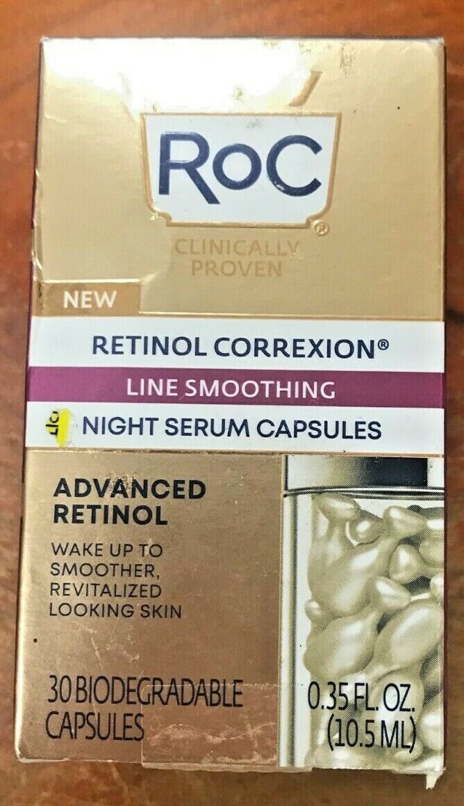 RoC Retinol Correxion Line Smoothing Night Serum Capsules - 30ct