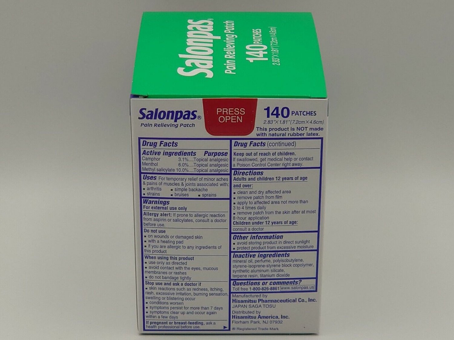 Salonpas Pain Relieving Patch 140