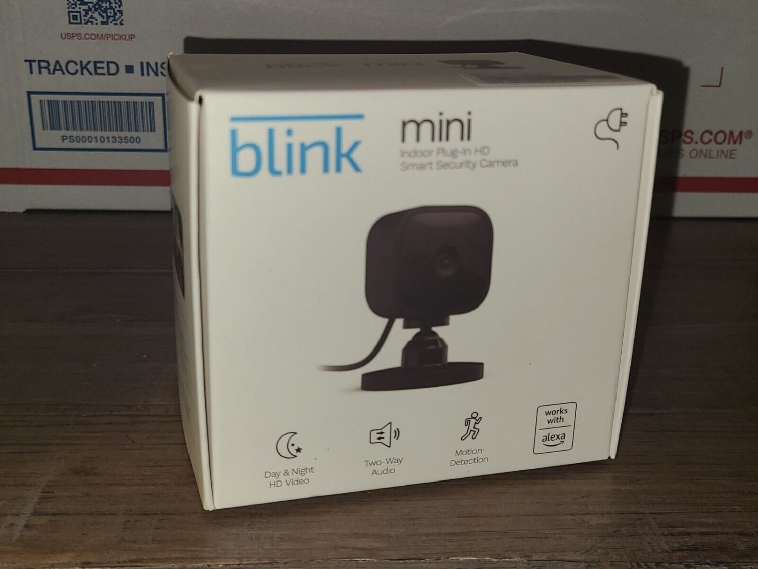 BLINK Mini Indoor Plug-in HD Smart Security Camera Motion Detection