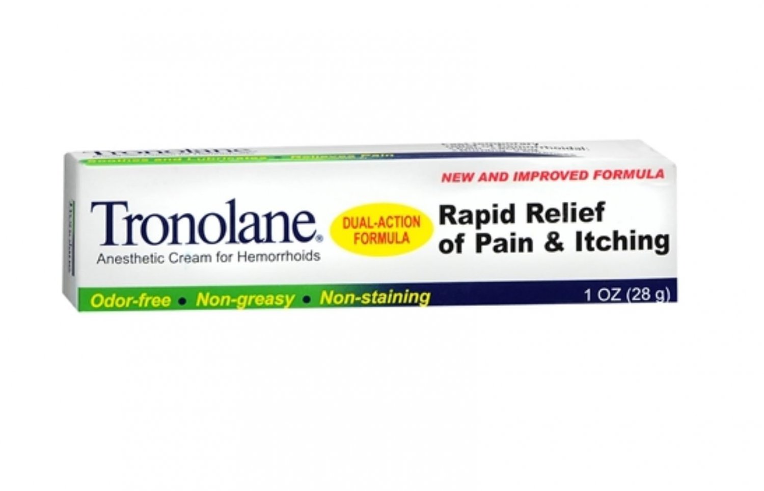Tronolane Hemorrhoid Anesthetic Cream Pain & Itching Rapid Relief Odor ...