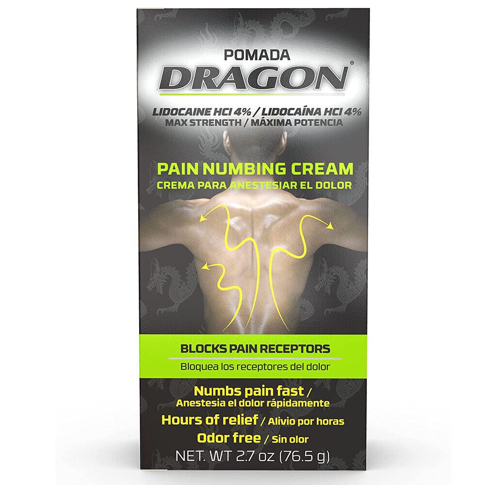 Pomada Dragon Max Strength Cream. Muscular Pain Relief. Lidocaine 4%. 2 ...
