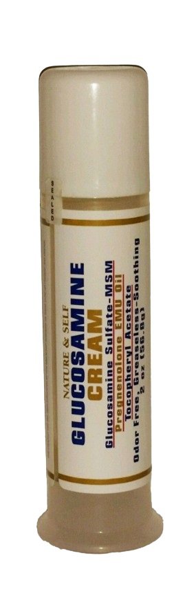 Transdermal Glucosamine Cream MSM Pregnenolone Pain Joint arthritis aches
