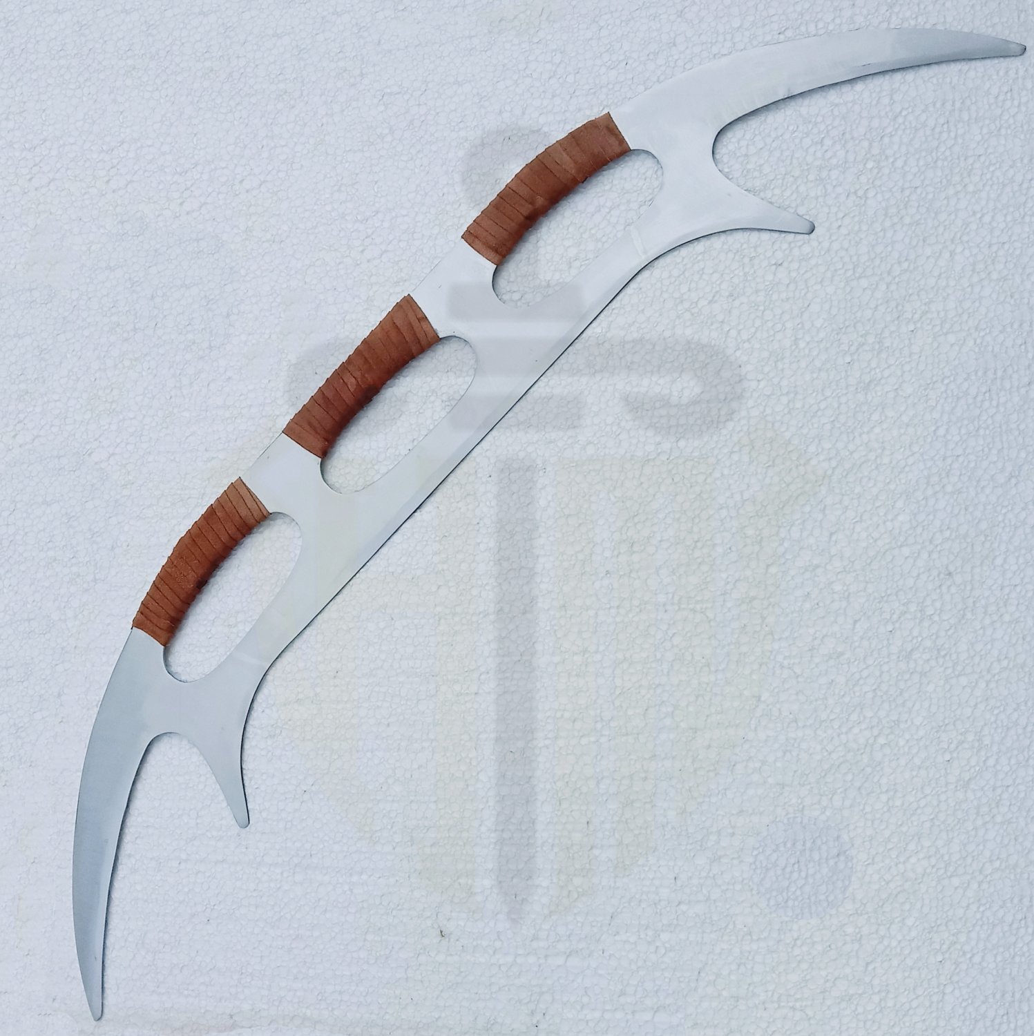 45" Klingon Bat'leth Sword from Star Treks with Leather Wrapping