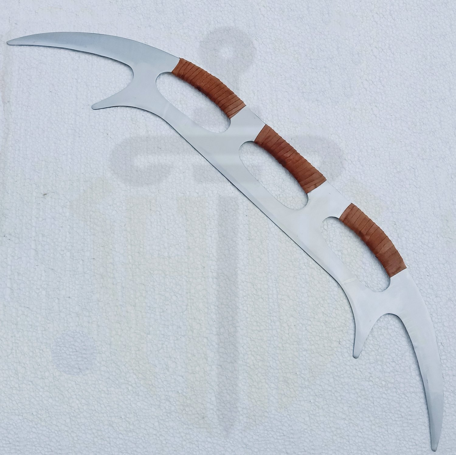 45" Klingon Bat'leth Sword from Star Treks with Leather Wrapping