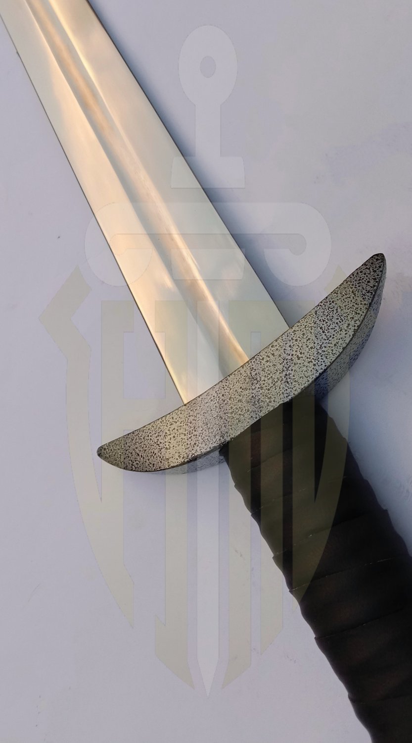 Carbon Steel Full Tang Black Serpent Breath Sword of Uhtred with Sheath