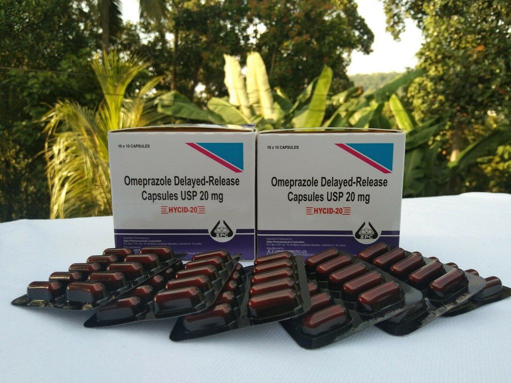 OTC Omeprazole 50-500ct 20mg Capsules Acid Re-flux Heart Burn Treatment