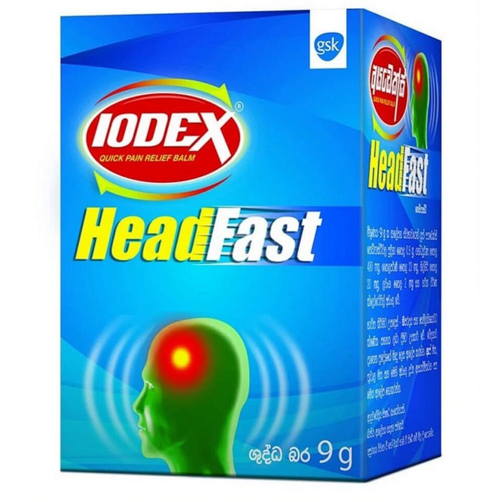 IODEX HEADFAST RELIEF BALM Headache, Cough, balm 9g