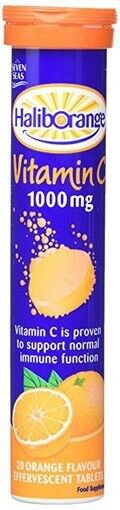 Haliborange Vitamin C 1000mg Effervescent Tablets Orange -20's DISSOLVABLE