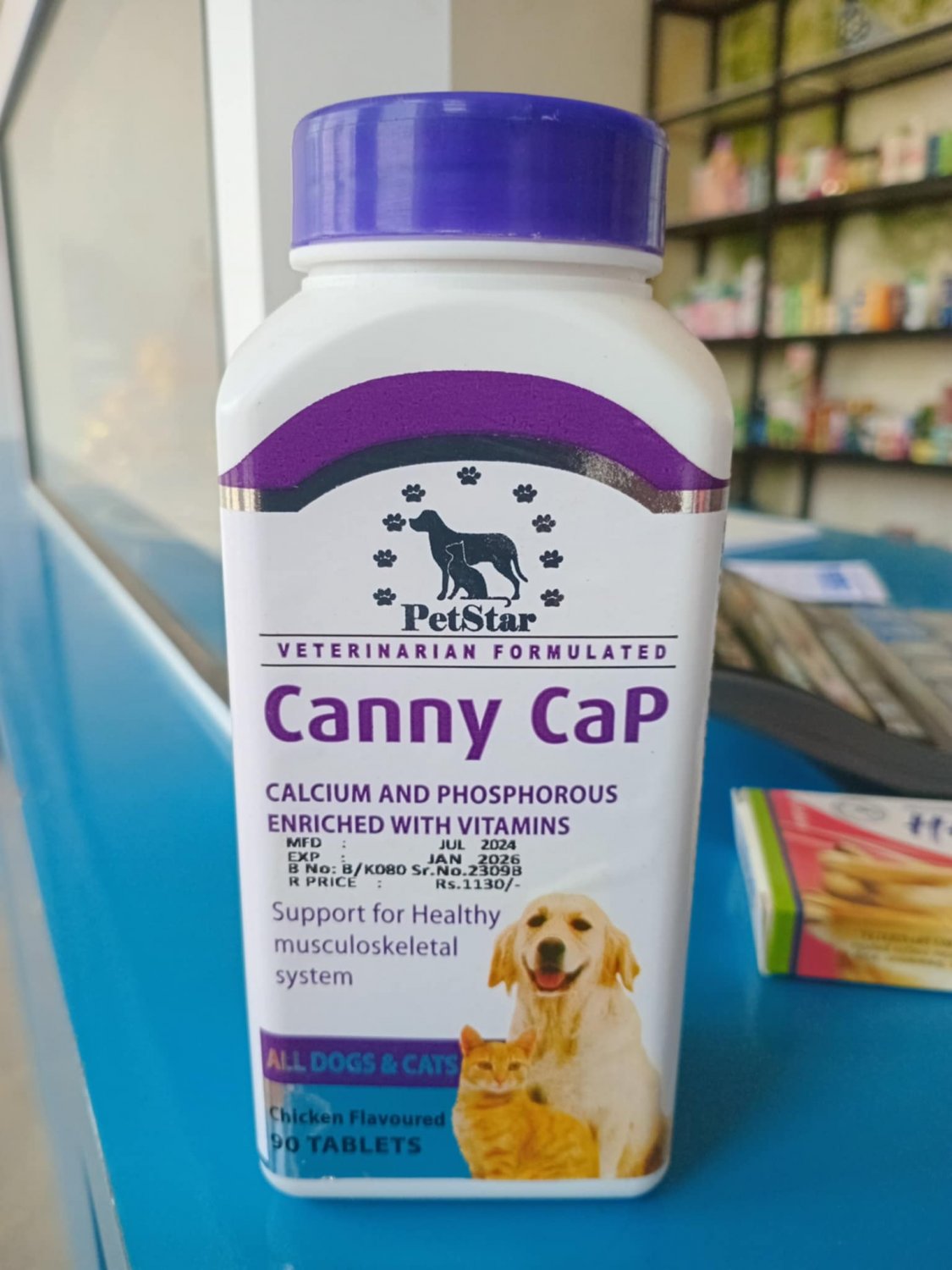 Canny CaP for All Dogs & cats Supplement (Chicken Flavour) 90 Tablets