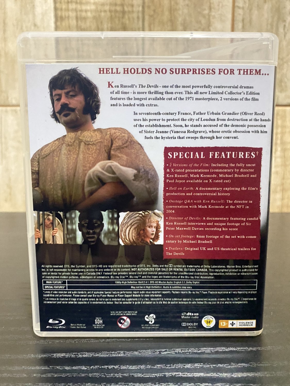 Ken Russell’s The Devils (1971) BLU-RAY (Uncut and X-Rated) Loaded with Extras! The REAL deal!