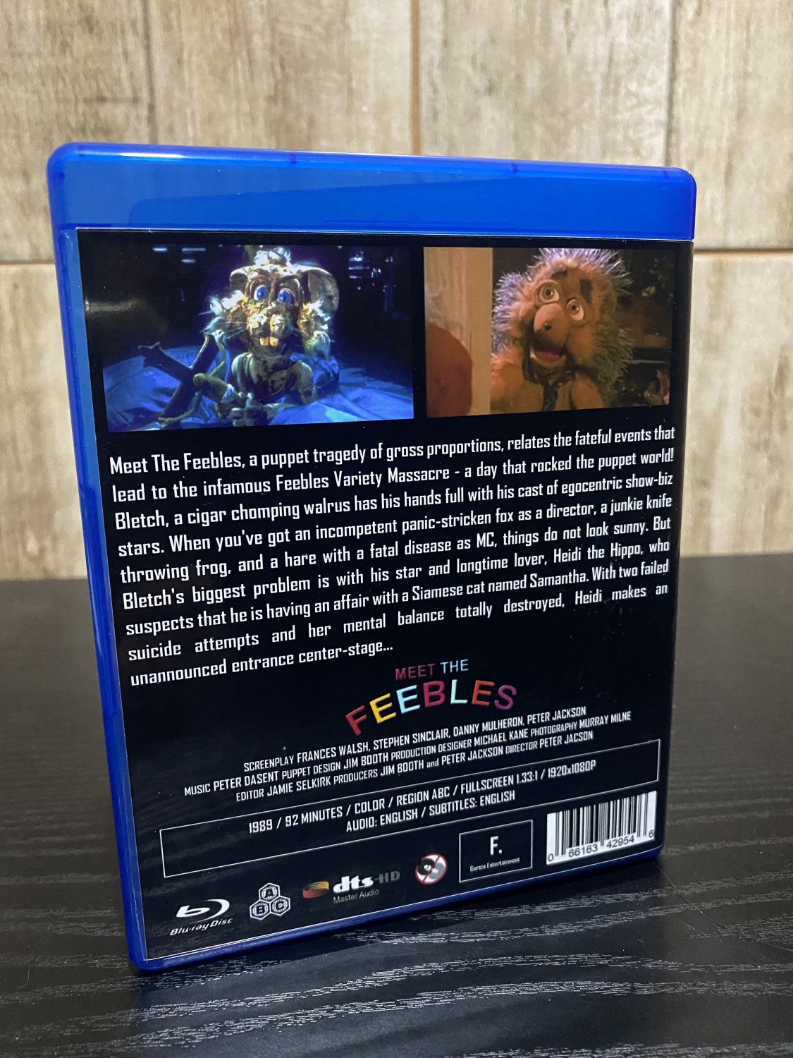 Meet the Feebles Blu-ray (Peter Jackson) Really Nice Blu-Ray (Region Free)