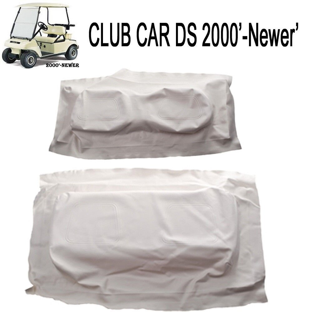 Club Car DS 2000-Newer Golf Cart WHITE Seat Cover Set 1019982, 1020605