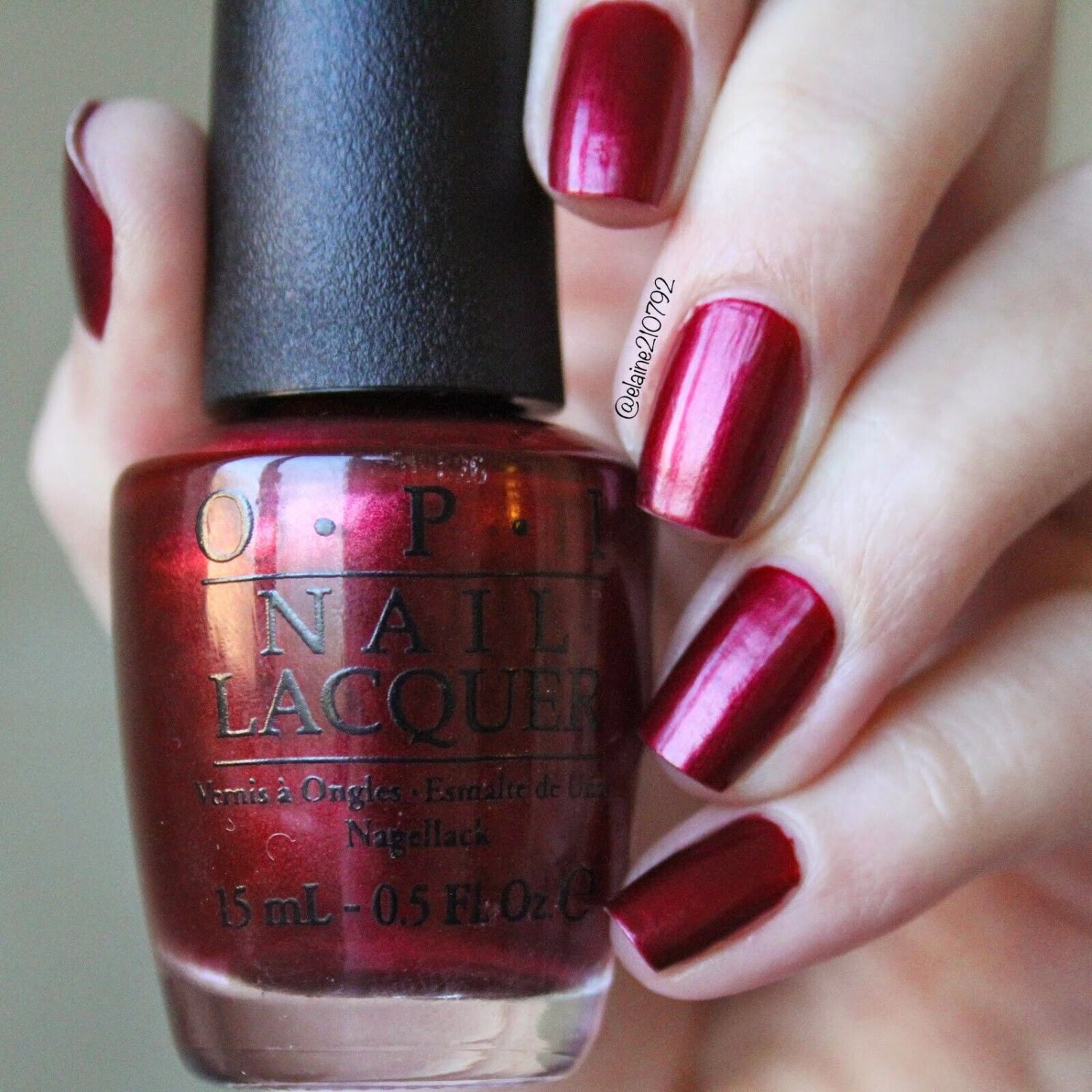 OPI Classics I'M NOT REALLY A WAITRESS Dark Red Shimmer Nail Polish ...