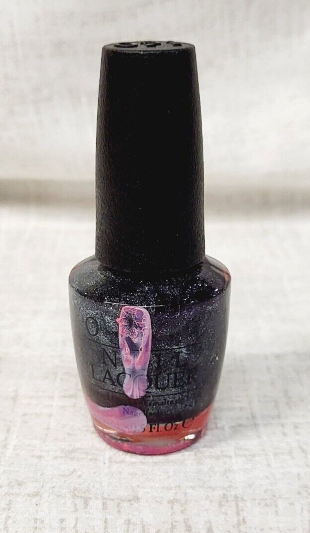 OPI NO MORE MR NIGHT SKY Silver Metallic Nail Polish Lacquer HR G49 ...