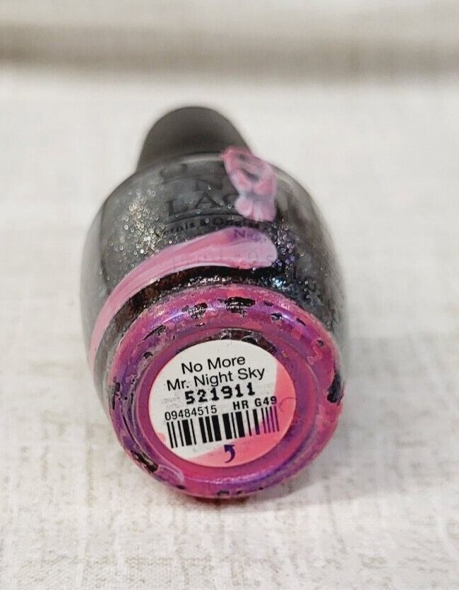 OPI NO MORE MR NIGHT SKY Silver Metallic Nail Polish Lacquer HR G49 ...