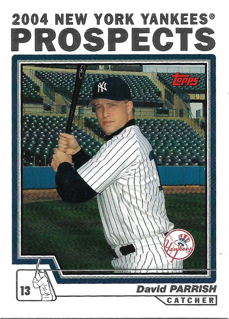 David Parrish 2004 Topps Traded & Rookies #T109 New York Yankees Baseball Card