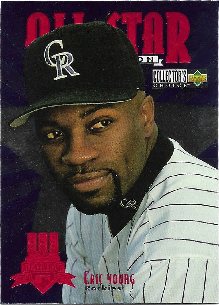 Eric Young 1997 Collector's Choice All-Star Connection #38 Colorado ...