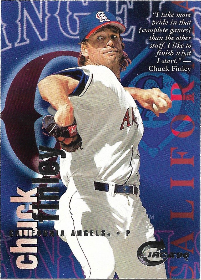 Chuck Finley 1996 Skybox Circa #20 California Angels Baseball Card