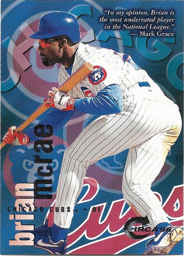 Brian McRae 1996 Skybox Circa #110 Chicago Cubs Baseball Card