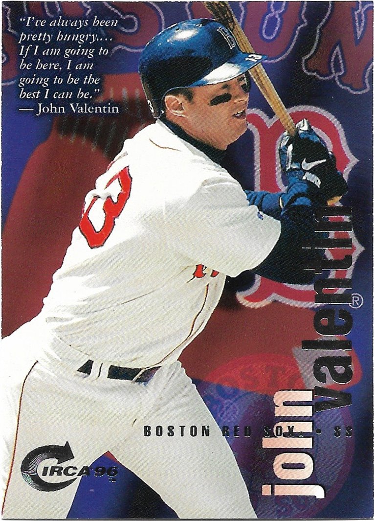 John Valentin 1996 Skybox Circa #13 Boston Red Sox Baseball Card
