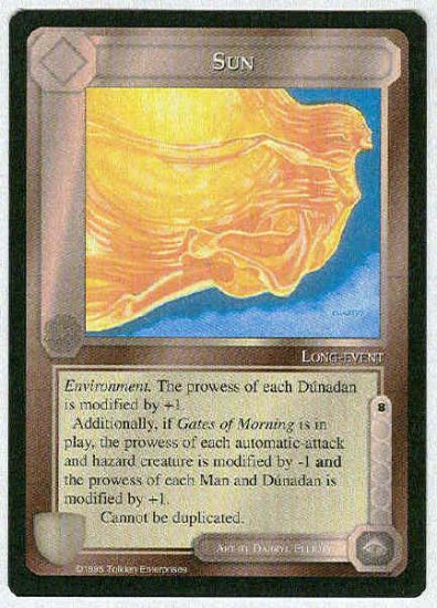 Middle Earth Sun Wizards Limited Uncommon Game Card