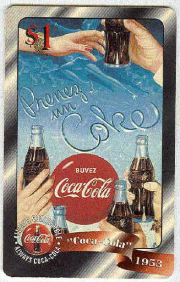 Coca Cola Sprint Fon 96 #44 $1 Phone Card