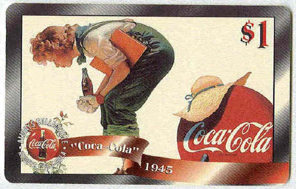 Coca Cola Sprint Fon 96 #47 $1 Phone Card