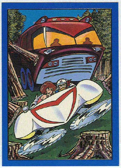 Speed Racer #04 Gold Foil Race Against The Mammoth Car