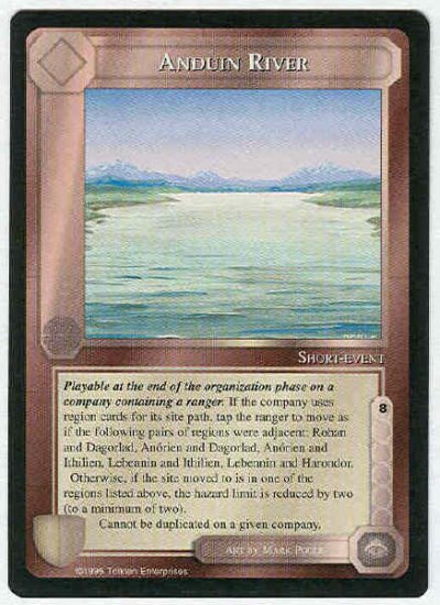 Middle Earth Anduin River Wizards Limited Game Card