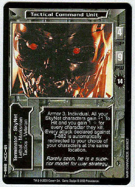 Terminator CCG Tactical Command Unit Rare Game Card Unplayed