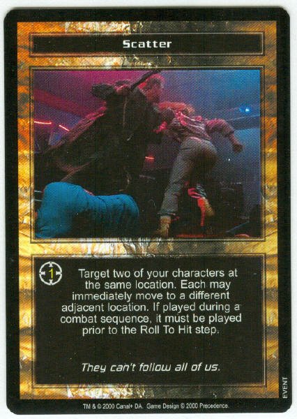 Terminator CCG Scatter Game Card Unplayed