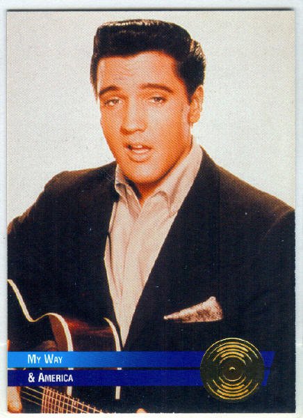Elvis Presley 1992 #50 Gold Record Foil Trading Card