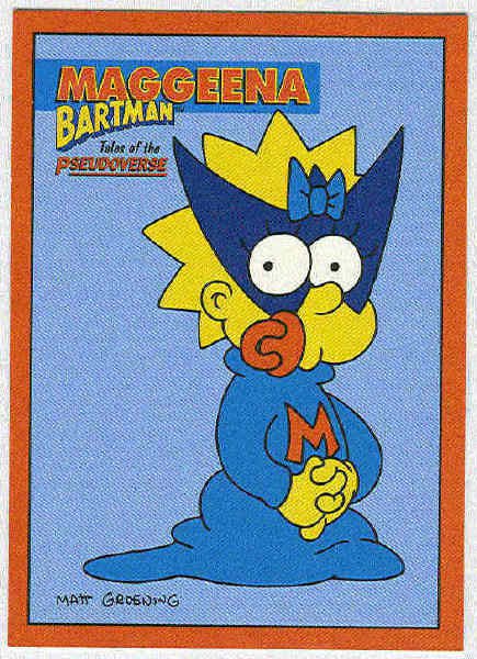 Simpsons 1994 Bartman #B3 Chase Card Maggeena
