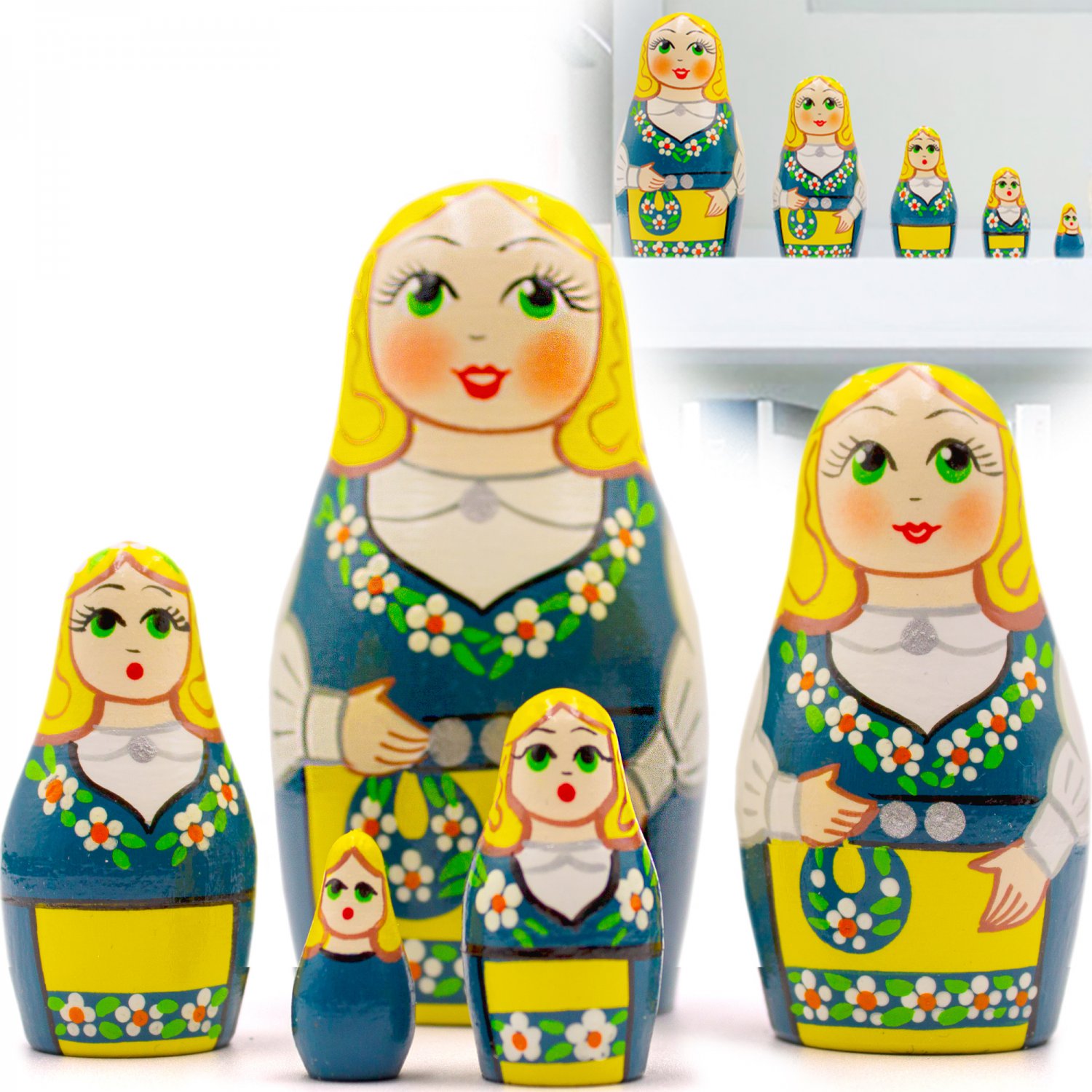 Russian Nesting Dolls Set of 5 pcs - Russian Doll in Swedish ...