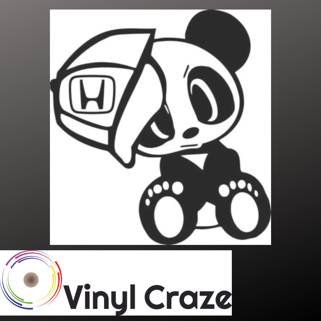 Honda Logo Panda Vinyl Decal JDM Sticker For Civic Accord S2000 VTEC Si