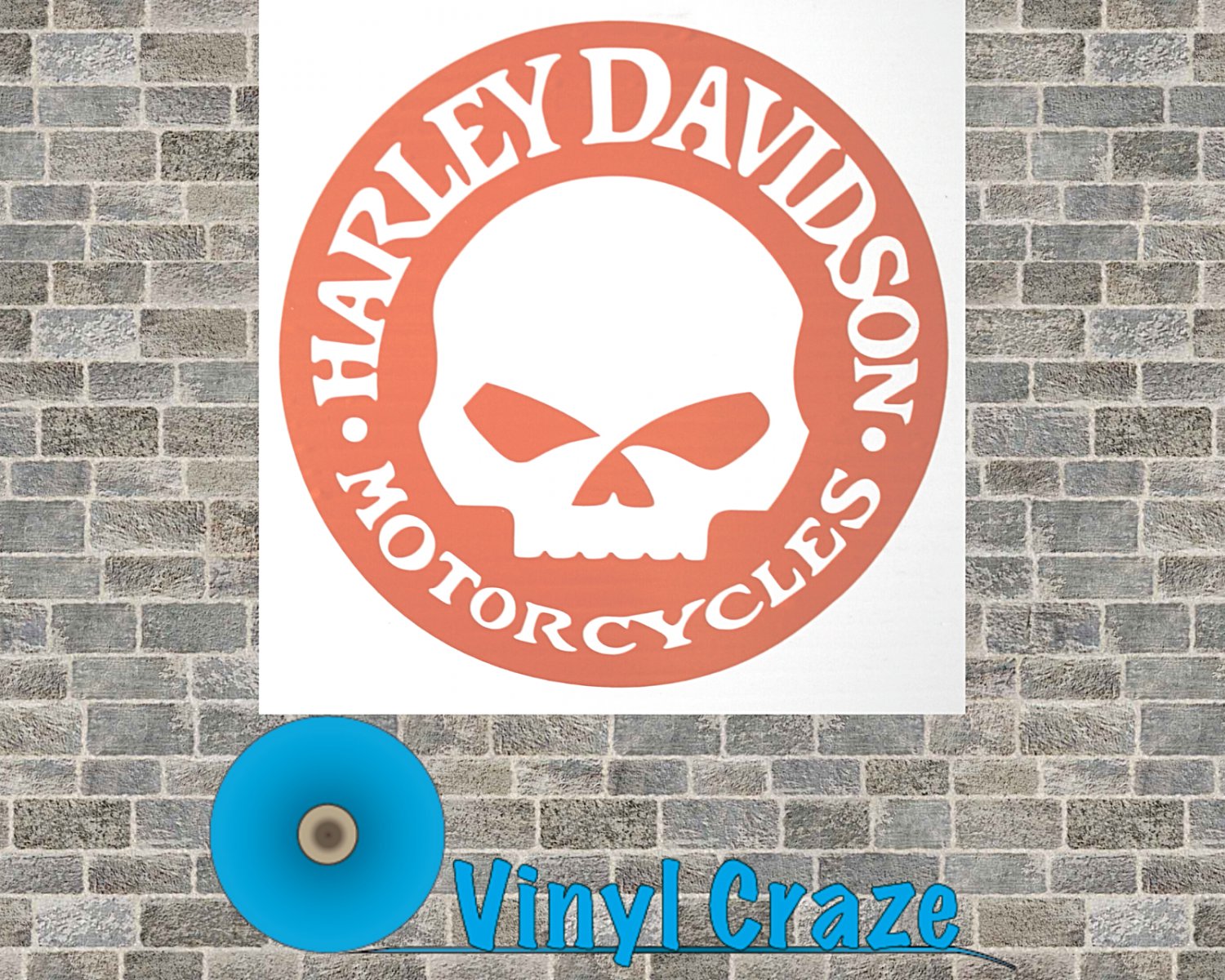5" HARLEY-DAVIDSON Willie G SKULL Vinyl Decal *LOWER PRICE & FREE SHIPPING!