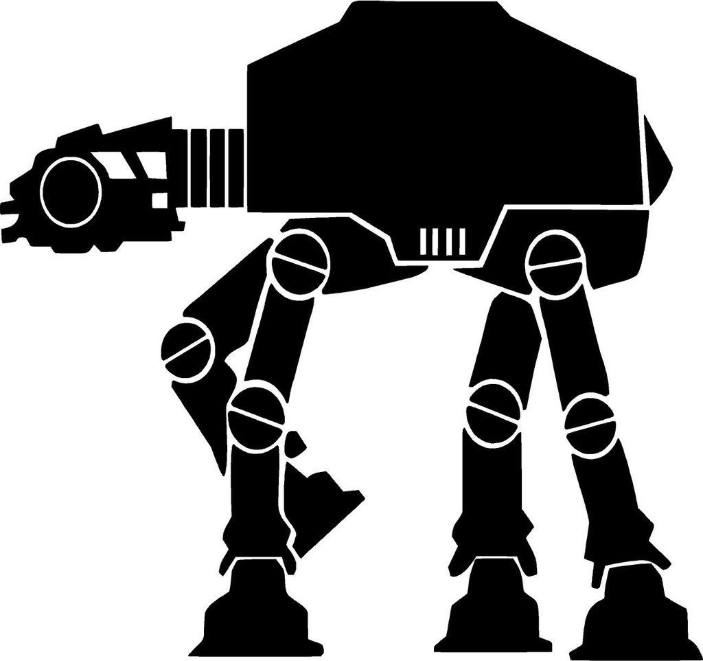 Star Wars AT-AT Walker 4" Vinyl Decal *Pick your Color* FREE SHIPPING!