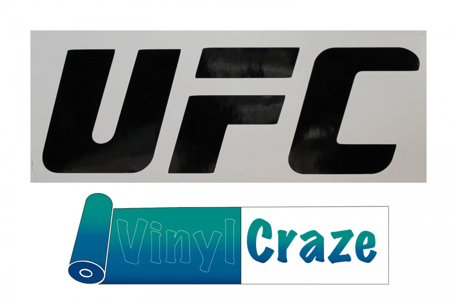 LOWEST $ UFC LOGO VINYL DECAL STICKER OVER 6" LARGE in ANY Color & FREE ...