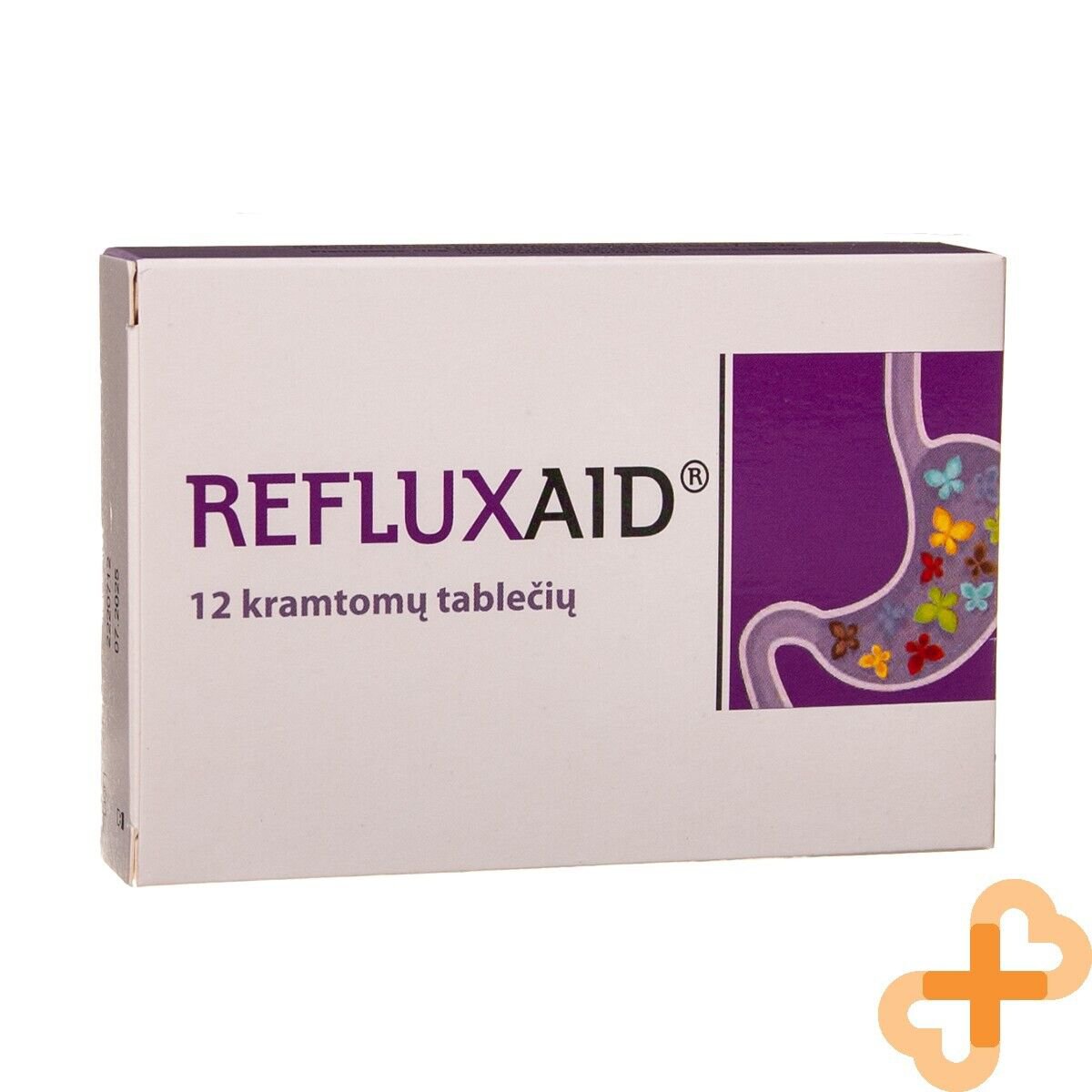 REFLUXAID Antireflux 12 Tablets Lozenges Magnesium Alginate Supplement