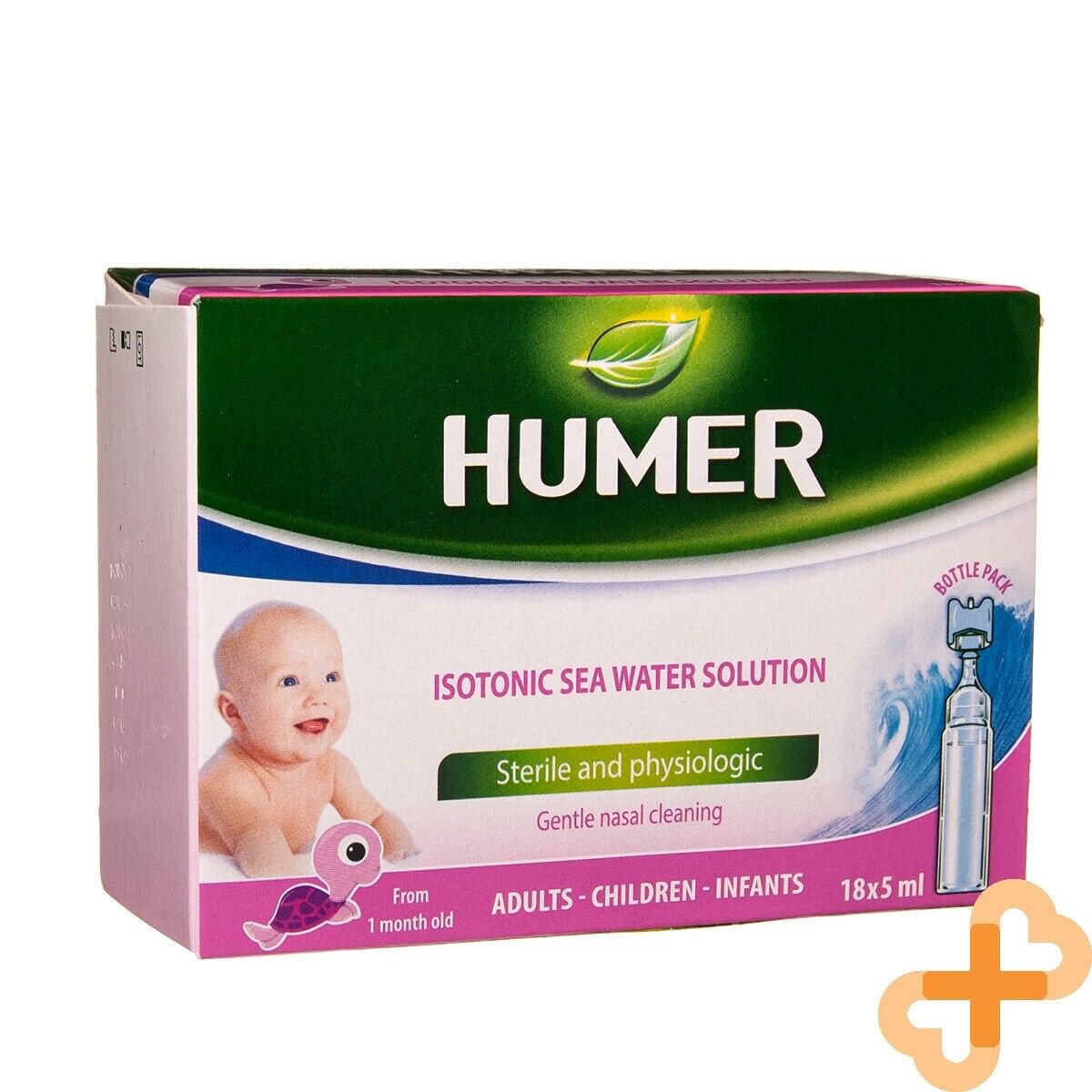 HUMER Infant Isotonic Sea Water Solution For Baby 5ml x 18 Doses Stuffy ...