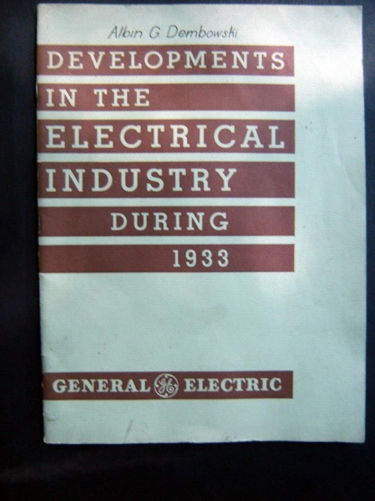 1933 General Electric Development Electrical Industry