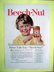 1930s Beech-Nut Magazine Tear Sheet Advertise Ad