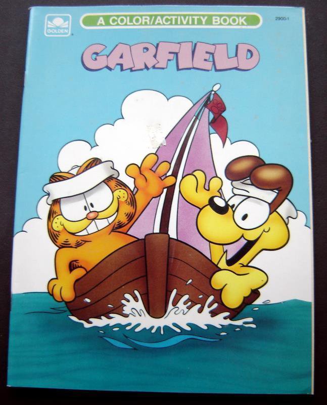 Garfield Coloring and Activity Book 1991 Golden Book 48 Pages Unused
