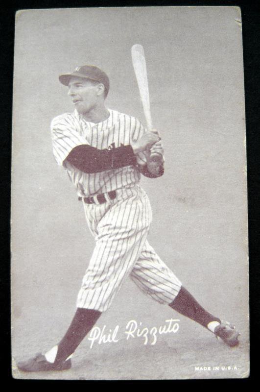 1947-1966 Arcade Exhibit Card Baseball Phil Rizzuto New York Yankees