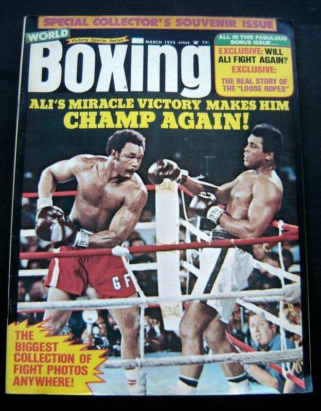 WORLD BOXING Magazine March 1975 Muhammad Ali Cover George Foreman