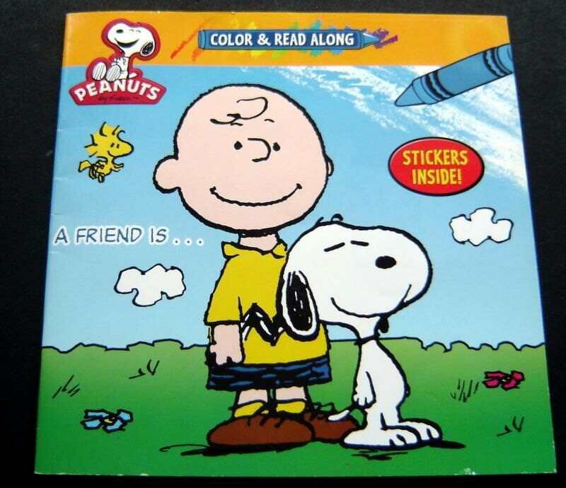 A Friend is . . . Peanuts Book Color & Read Along with Stickers 2014 ...