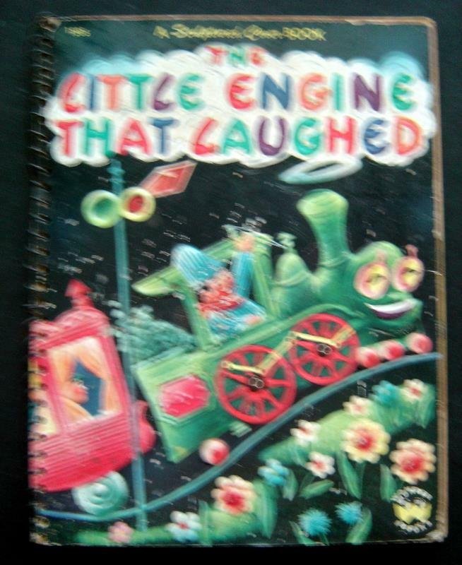 The LITTLE ENGINE THAT LAUGHED 1950 Illus Childrens Wonder BOOK Spiral ...