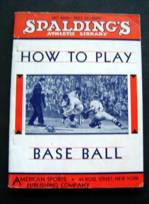 1932 Spalding's How to Play BASEBALL Booklet Babe RUTH Photos No. 202R