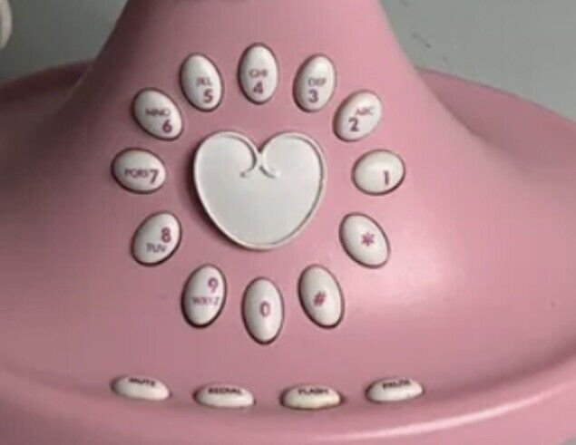 Vintage Disney Princess Pink French Style Corded Push Button Telephone
