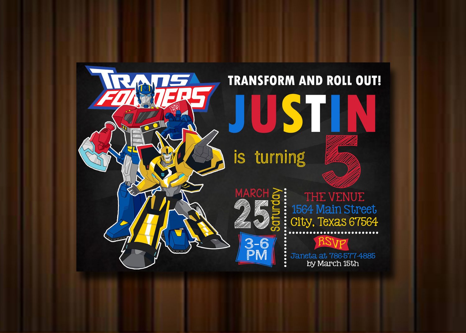 Transformers Birthday Invitation, transformers invitation, transformers